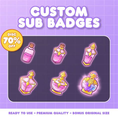 Custom Sub Badges Poison Sub Badges Twitch Sub Badges Twitch Bit