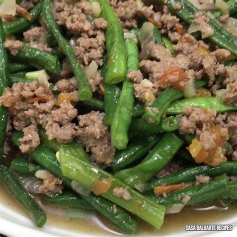 Ginisang Sitaw with Ground Beef | How to cook a simple and quick Ginisang Sitaw with Ground Beef ...