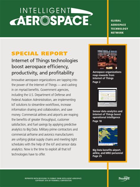 20164 Internet Of Things In Aerospace Special Report P33 Pdf Internet Of Things Cloud