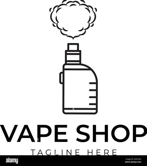 Vape E Cigarette Logo Design Template Stock Vector Image And Art Alamy