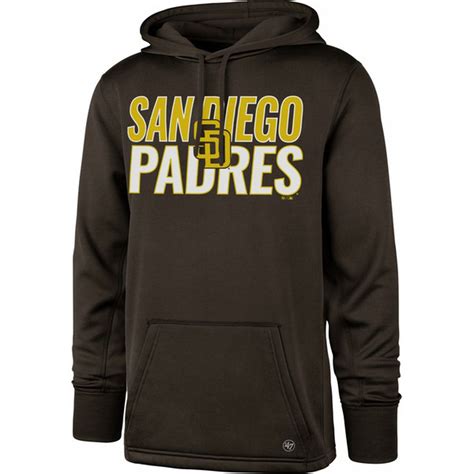 47 Mens San Diego Padres Tech Fleece Hoodie Brown Xl Xl Extra