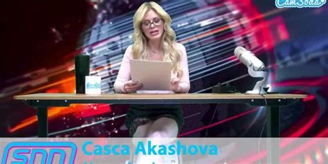SNN News Anchor MILF Casca Akashova Masturbates On Air Tnaflix Com