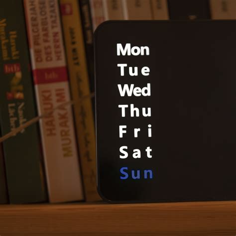 Opis Clock 1 Xxl 16 2 White And Blue Digital Wall Clock Extra Large Digital Wall Clock With