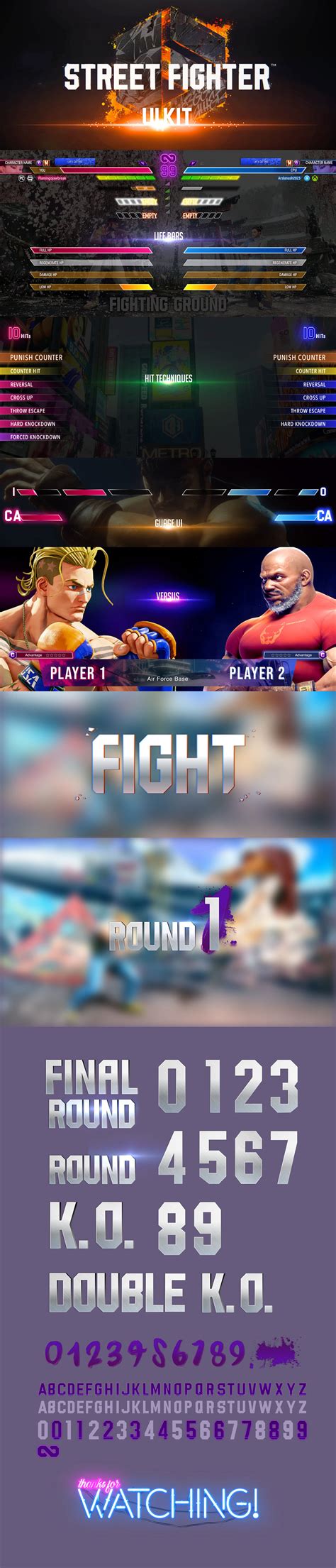 Street Fighter 6 Ui Kit Behance