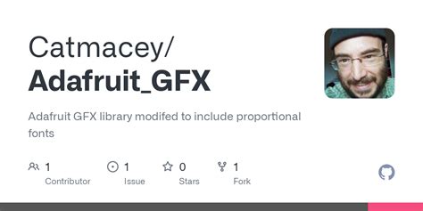 GitHub Catmacey Adafruit GFX Adafruit GFX Library Modifed To Include Proportional Fonts