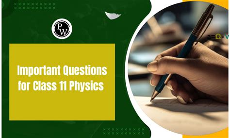 Important Questions For Class 11 Physics Chapter Wise Solution Pdf