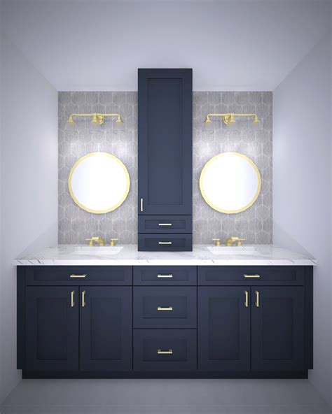 Doors Double Vanity Tower Bathroom Design White Oak Marble And Glass