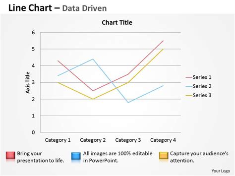 data driven line chart to demonstrate data powerpoint slides