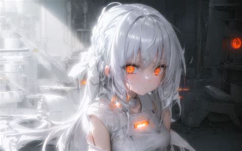 Download Wallpaper 3840x2400 Girl Eyes Glow Anime 4k Ultra Hd 1610