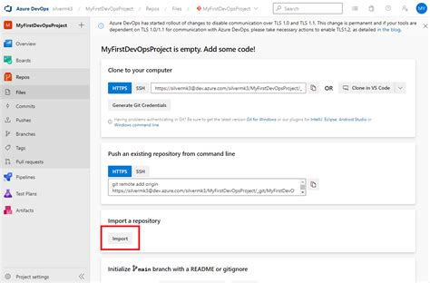 Azure Devops Organizations Devops 생성과 Git Repository 배포하기 직접쓰는 개발노트