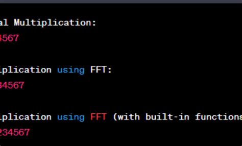 implement fast fourier transform and inverse fft for polynomial by