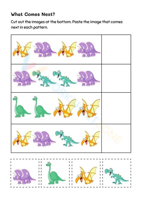 What Comes Next Pattern Worksheet Worksheet