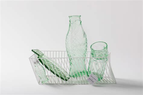Serax Fish And Fish Glass 16 Cl Green Finnish Design Shop
