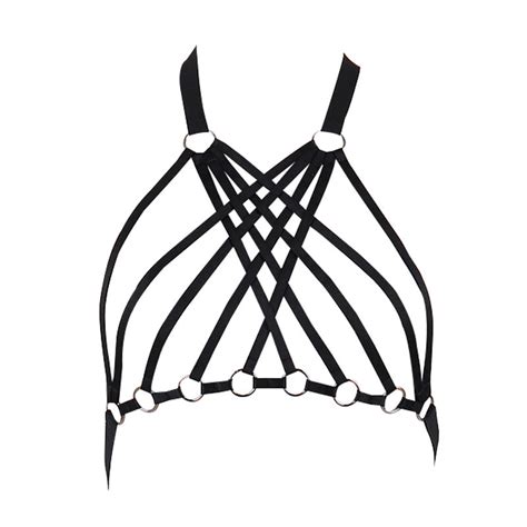 Red Harness Bra Extreme Bdsm Lingerie Harness Le Jour Jour