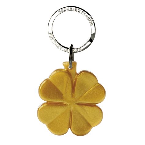 2263 91 Four Leaf Clover Keychain Recycled Gold Poul Willumsen