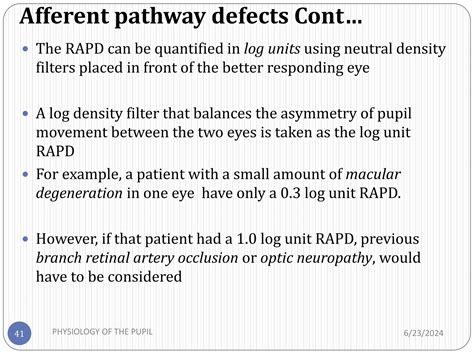 Studies Of Physiology Of The Pupilpptx