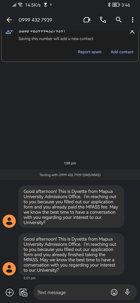 Did Any Other Mpass Applicants Receive This Text Rmapua