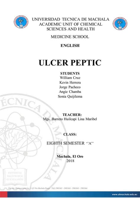 Ulcer Peptic Algorithm Docx Digestive Disorders Diseases And