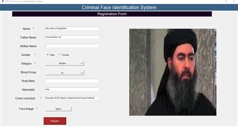 Github Vedantranalkar07automated Criminal Identification System