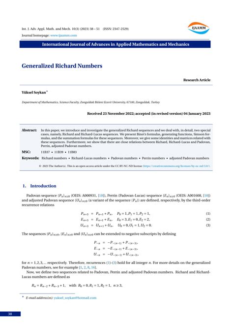 Pdf Generalized Richard Numbers