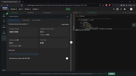 Gfg160 Geeksforgeeks Dsa Geekstreak Progress Kosalendra Kalluri