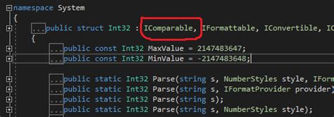 c primitives and icomparable interface stack overflow