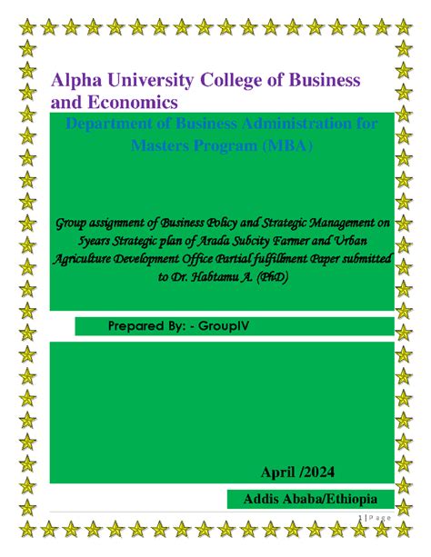 5years Srtategic Plan Grroup Iv Assignment Copy Recovered Alpha