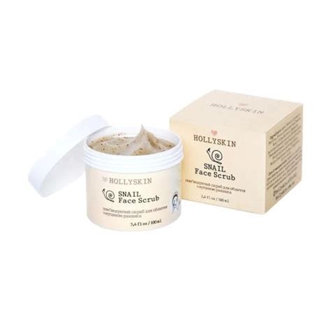 Скраб для обличчя Hollyskin Snail Face Scrub з муцином равлика, 100 мл ...