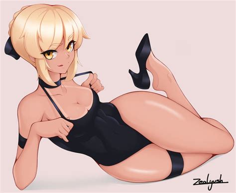 Artoria Pendragon And Saber Alter Fate And More Drawn By Zealyush Danbooru