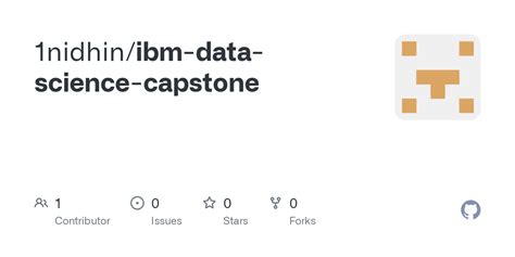 github 1nidhin ibm data science capstone