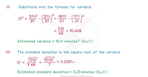 Standard Deviation And Variance Edexcel International A Level Ial Maths Revision Notes 2020
