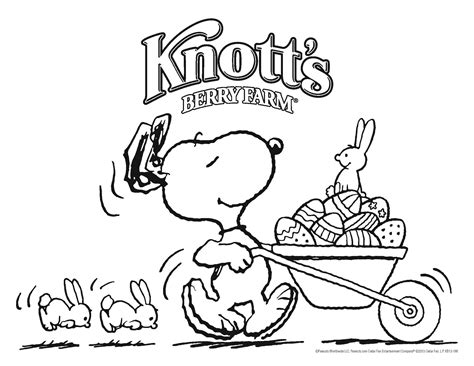 Snoopy Easter Coloring Pages