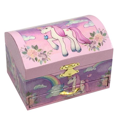 Musical Jewellery Box Dome Unicorn Jopaz