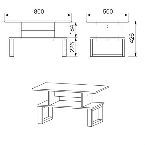 ᐉ Стіл журнальний Kompanit Loft 2 Вільха с146 • Краща ціна в Києві Україні • Купити в Епіцентр