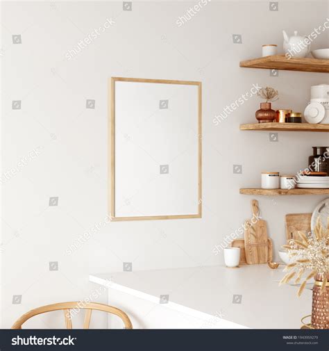 보호 스타일의 인테리어로 프레임과 포스터 모형 스톡 일러스트 1943959279 Shutterstock