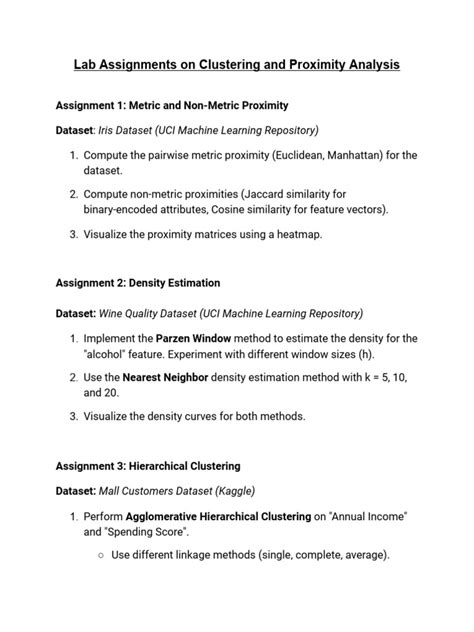 Assignment Clustering Pdf