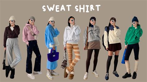 Sub Sweat Shirt Haul 찐으로 잘 입고 있는 맨투맨 후드 7가지 하울🤍👕 어울리는 코디룩북까지 겨울 꾸안꾸
