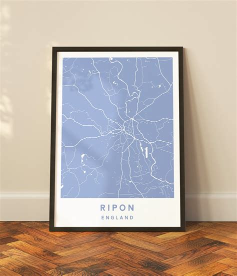 Ripon England Map Plume