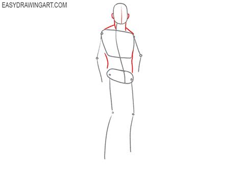 How To Draw A Muscular Man Easy Drawing Art