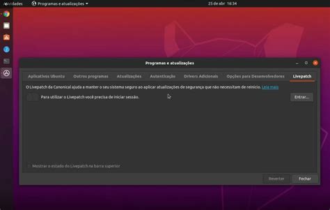 canonical livepatch aplique patches críticos sem reiniciar o ubuntu