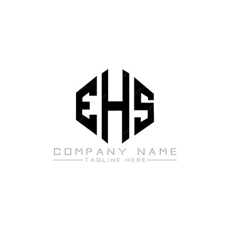 Premium Vector Ehs Letter Logo Design With Polygon Shape Ehs Polygon And Cube Shape Logo