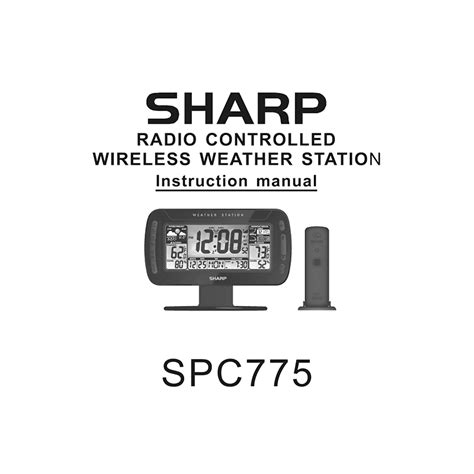 Sharp Spc775 Atomic Alarm Clock Weather Station User Manual