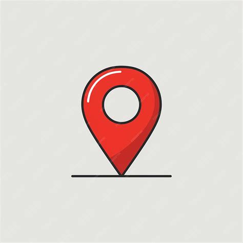 A Red Location Pin Icon Commonly Used In Maps And Navigation Applications Premium Ai Generated
