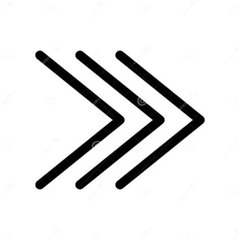 Vector Line Icon Arrow Right Provide Clear Direction And Navigation