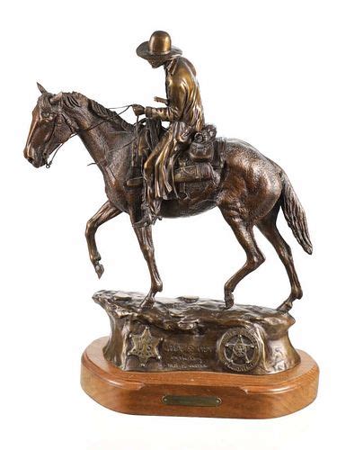 Dave Kulczyk Bronze On The Long Trail To Justice Sold At Auction On