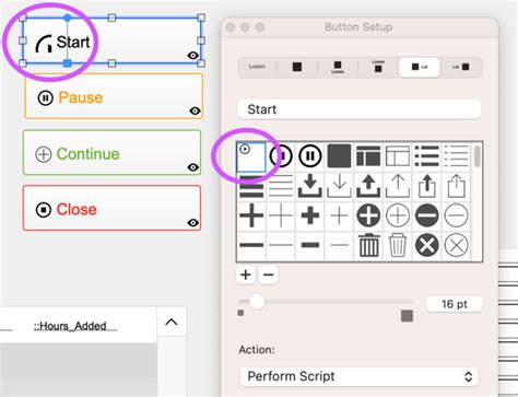 preventing button icons from being misaligned off center or otherwise