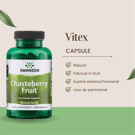 Vitex Chasteberry Fruit 400 Mg 120 Capsule Herbacomro