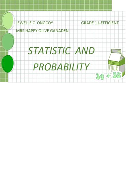 Statistics And Probability Notes Pdf