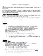 Comprehensive Review Guide For Module 3 Exams Key Concepts Course Hero