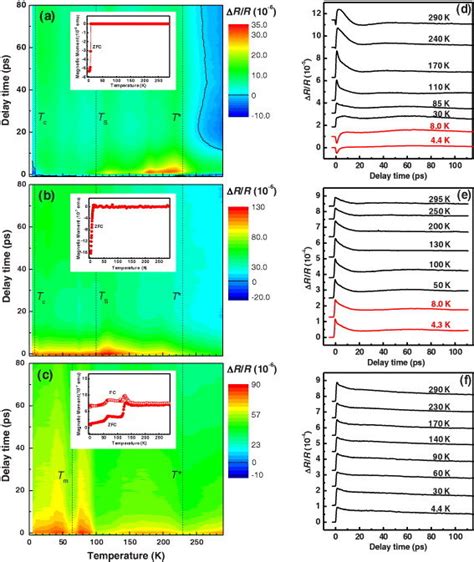 Temperature And Delay Time Dependence Of The Two Dimensional 2d Δrr
